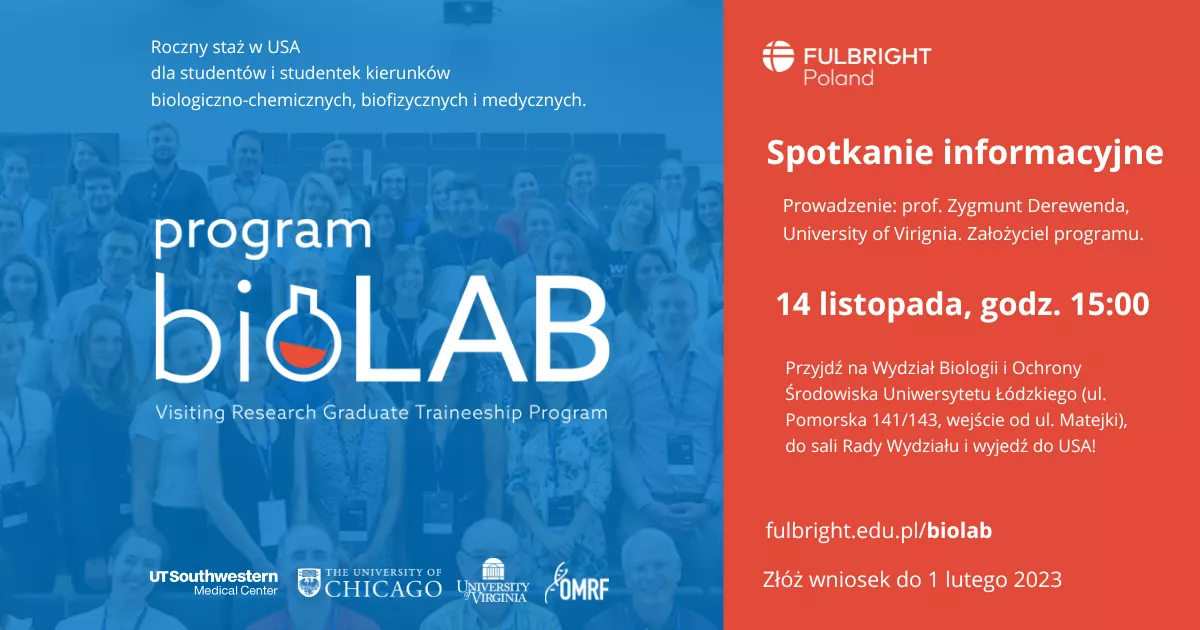 Program BioLAB | Aktualności | Interdisciplinary Doctoral School - Lodz University of Technology